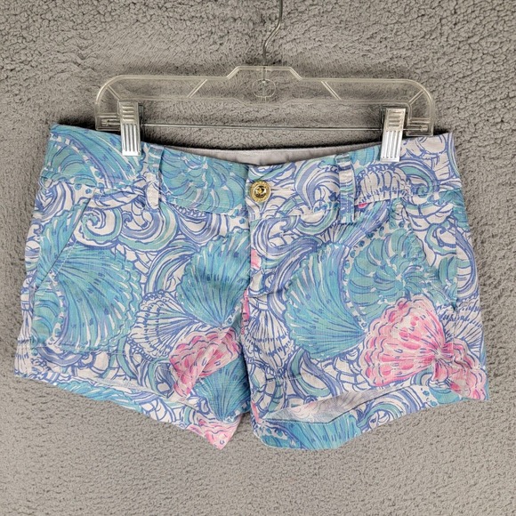 Lilly Pulitzer | Shorts | Lilly Pulitzer Shorts Size Floral Sea Shells ...